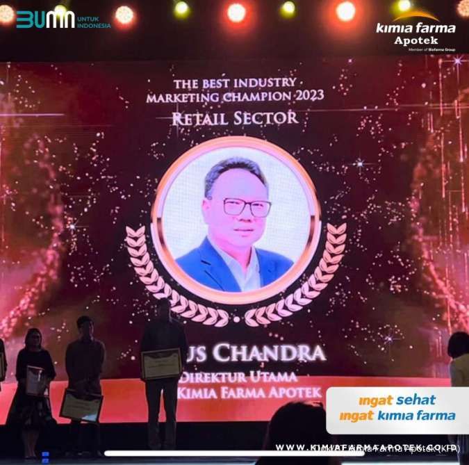 Agus Chandra dari Kimia Farma Apotek Raih Industry Marketing Champion 2023 | MarkPlus.Inc